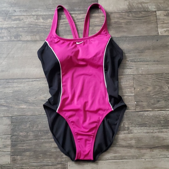 Nike | Swim | Nike Power Back Colorblock One Piece Swimsuit | Poshmark